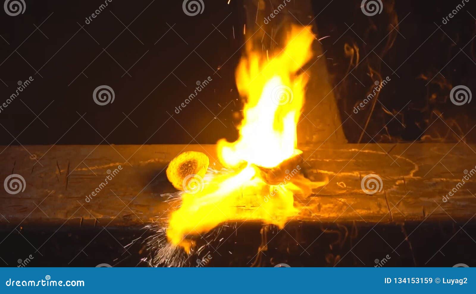 Increased oxygen burning. stock video. Video of flames - 134153159