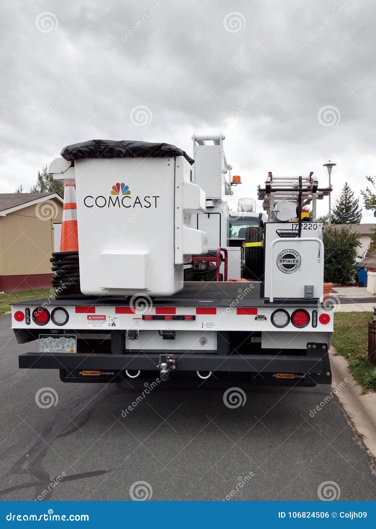 Comcast Out for Repairs editorial photo. Image of communications ...