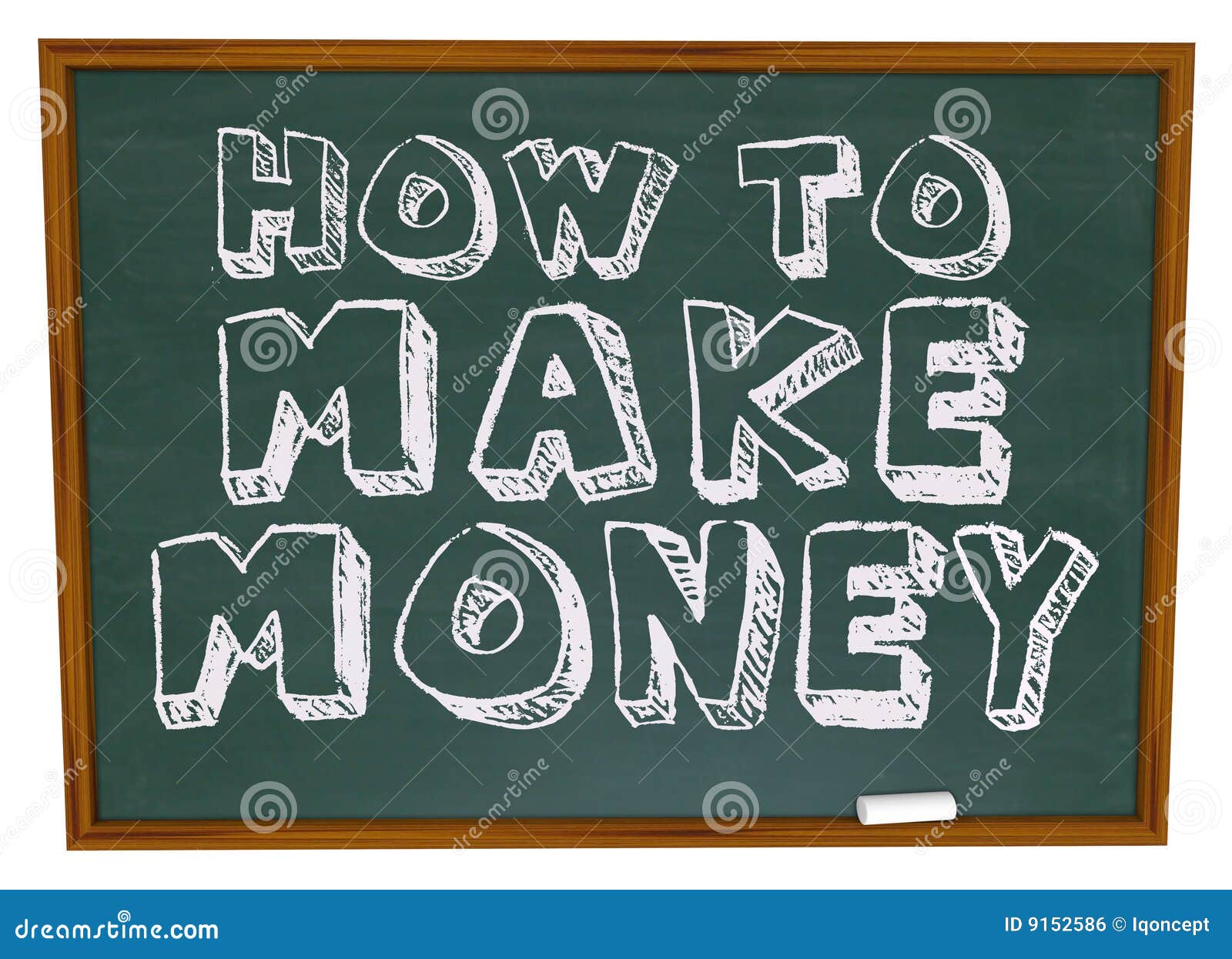 Come fare soldi - lavagna illustrazione di stock. Illustrazione di ...