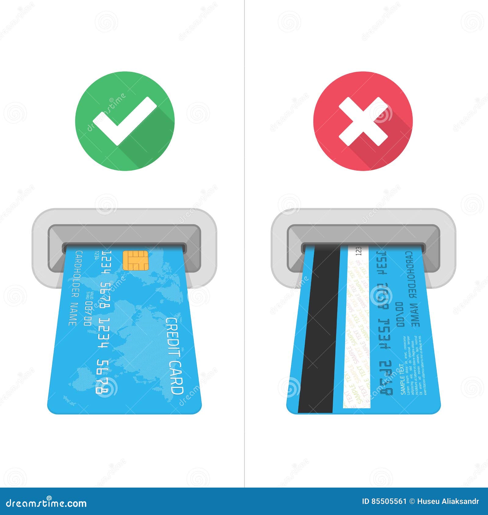 Come Inserire La Carta Di Credito in Bancomat Illustrazione Vettoriale ... Come Inserire La Carta Di Credito in Bancomat Illustrazione Vettoriale ...
