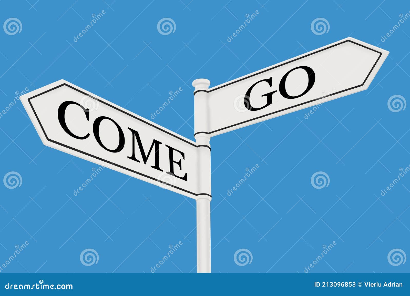 Come Versus Go Messages, Conceptual Image Decision Change Stock ...
