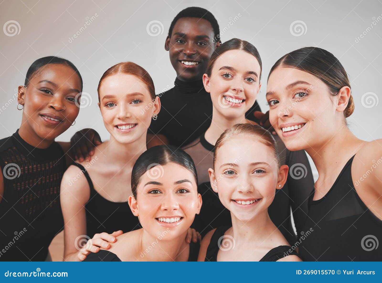 Come Watch Us Move, Gracefully. a Group of Ballet Dancers Standing ...