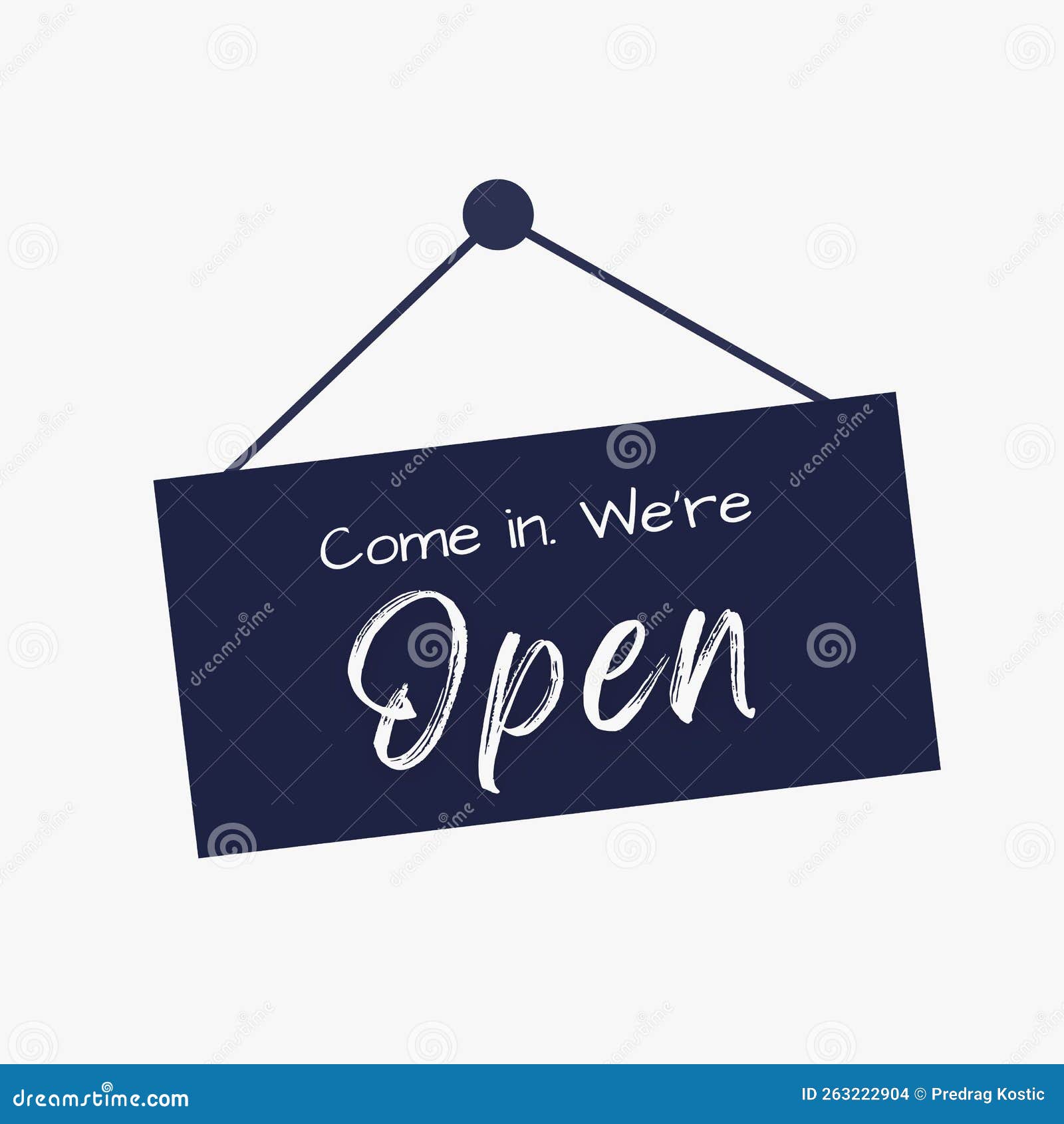 Come in were open stock illustration. Illustration of logo - 263222904