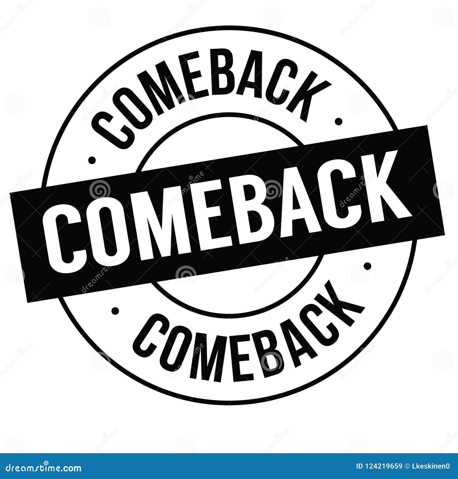 The Big Comeback On White Royalty-Free Stock Photo | CartoonDealer.com ...