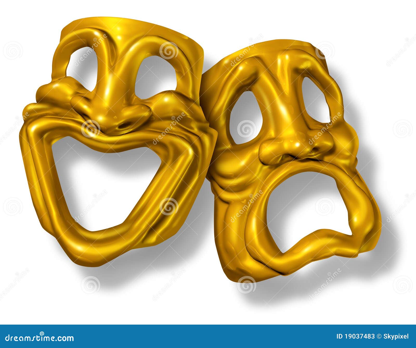 Comedia y tragedia stock de ilustración. Ilustración de expresiones ...