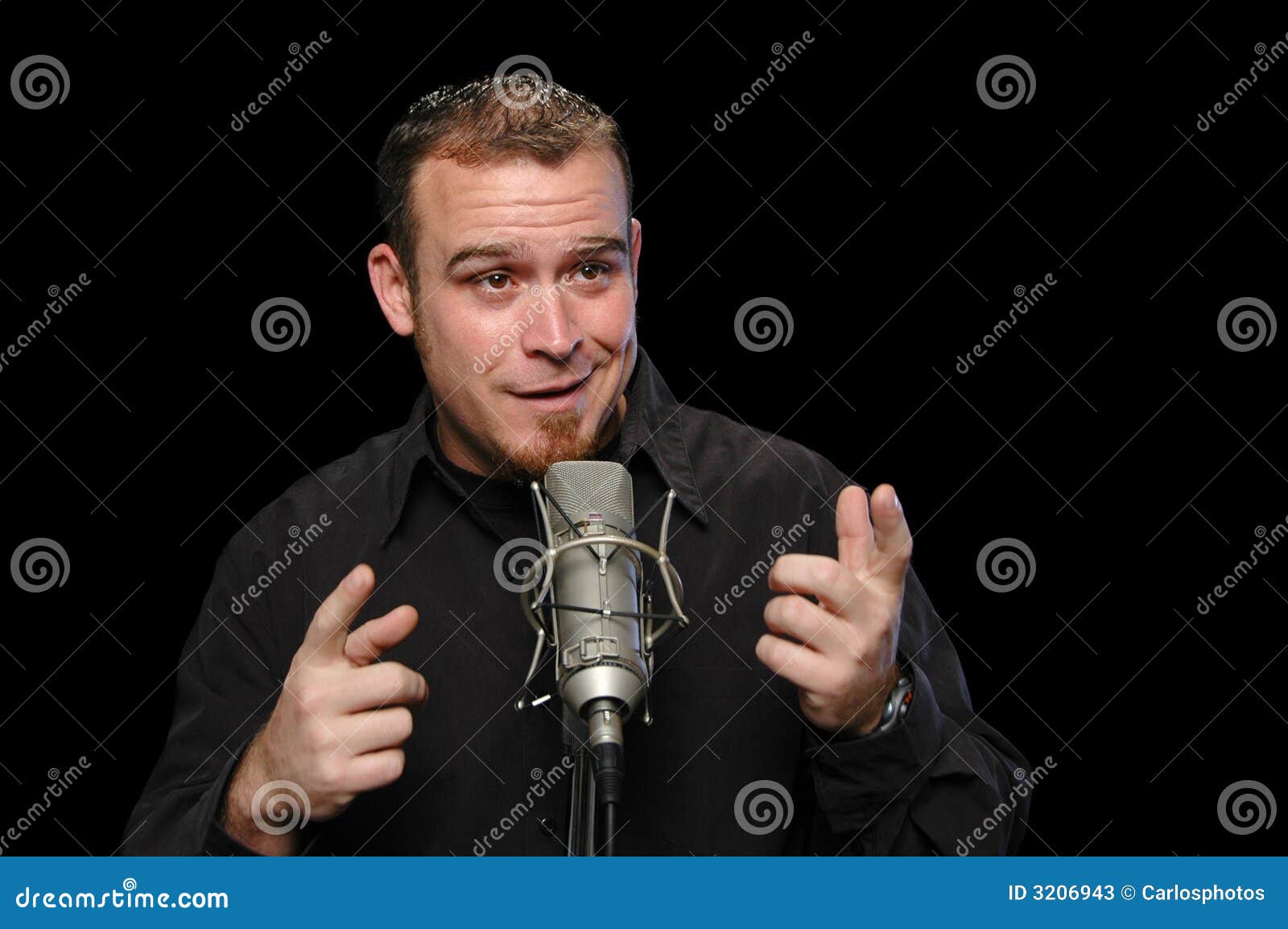 Comedian performing stock image. Image of suit, microphone - 3206943