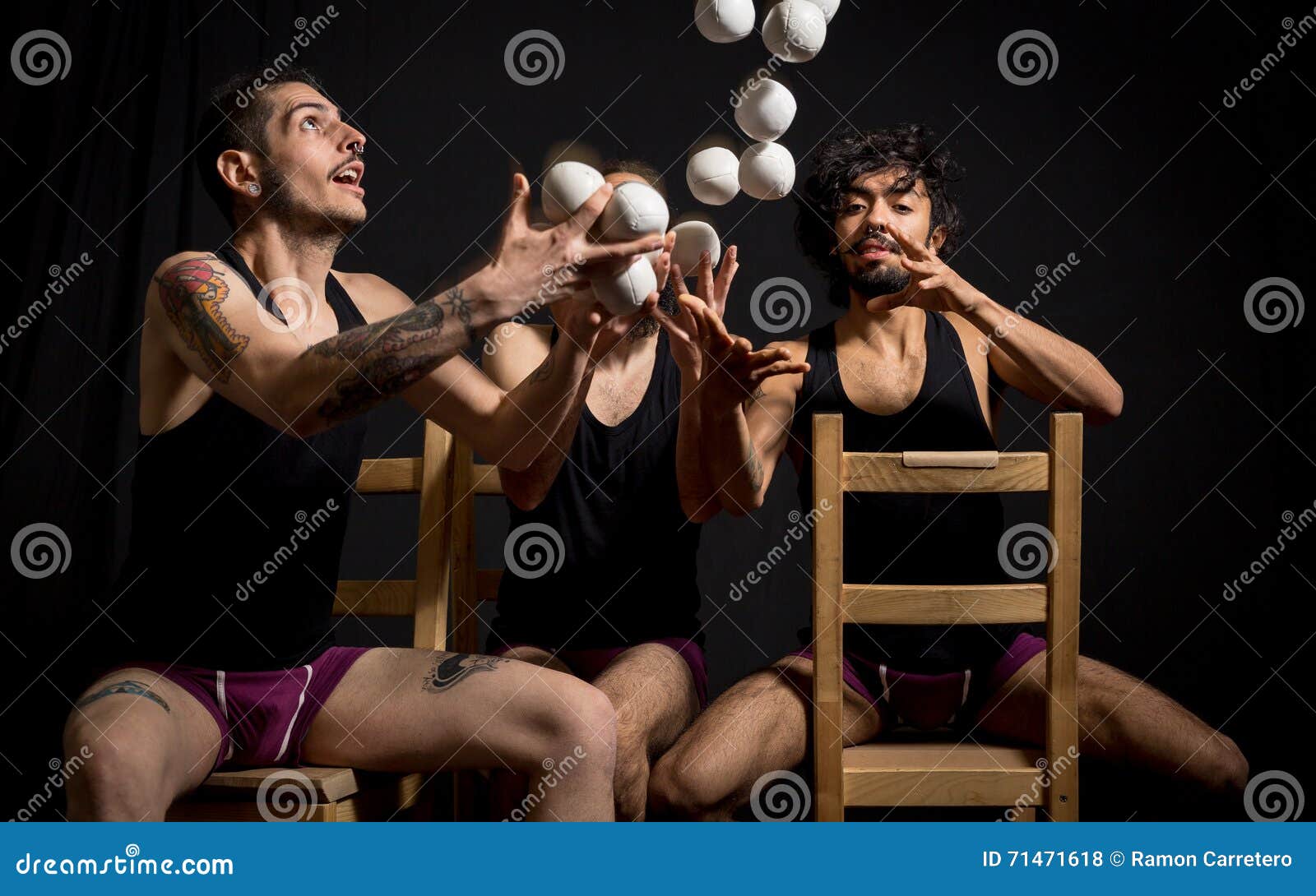 Comedy Show by Circus Jugglers Stock Photo - Image of entertainment ...