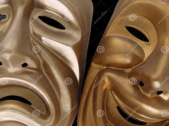 Comedy and Tragedy Masks stock image. Image of theatrical - 10811835