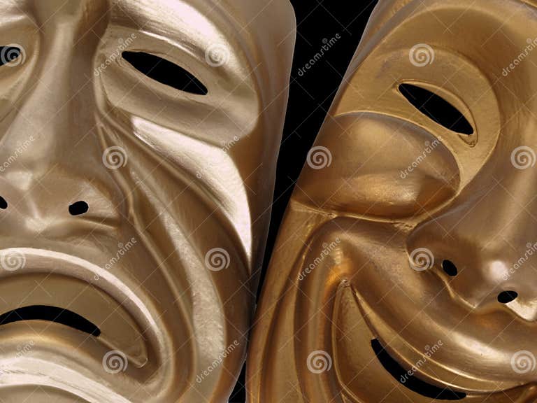 Comedy and Tragedy Masks stock image. Image of theatrical - 10811835