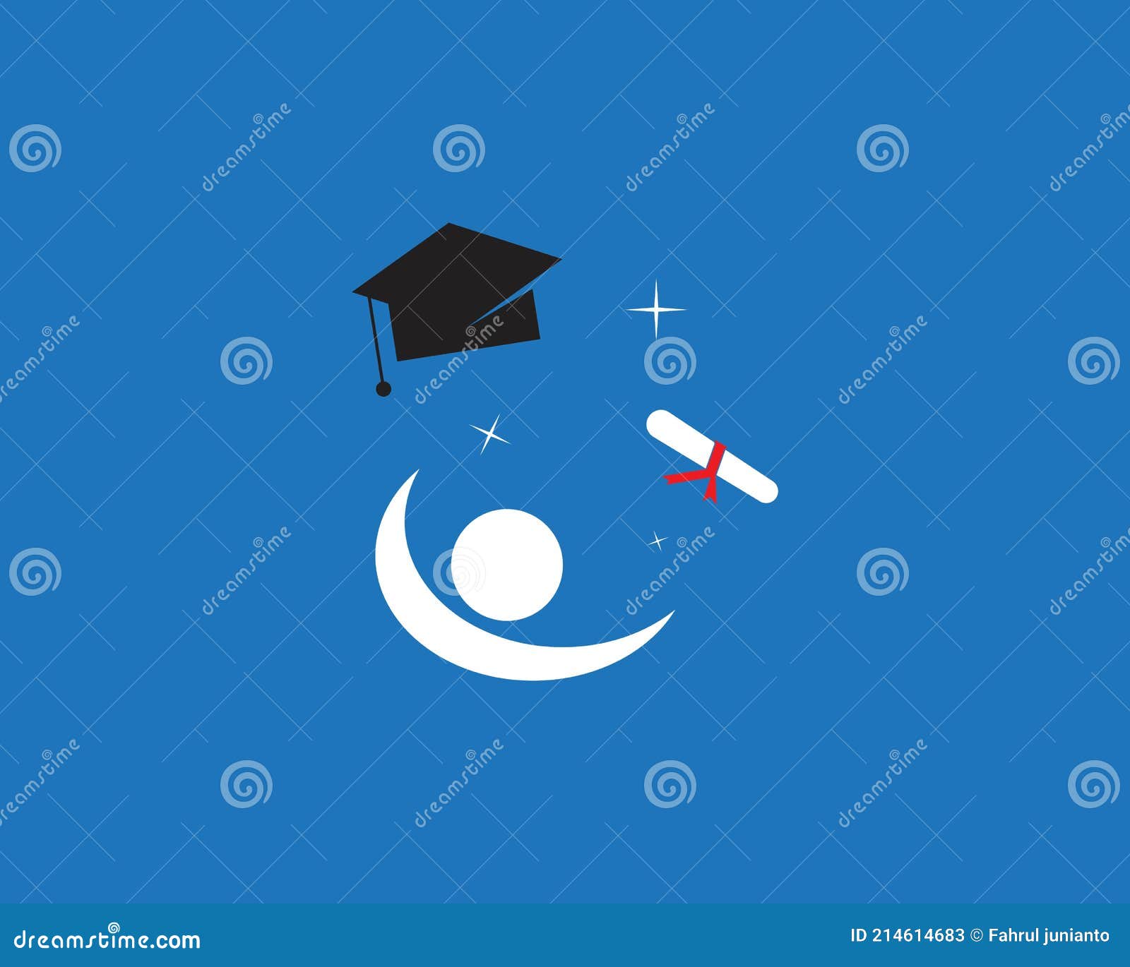 Comemorar O Vetor De Logotipo Dos Estudantes Ilustração do Vetor ...