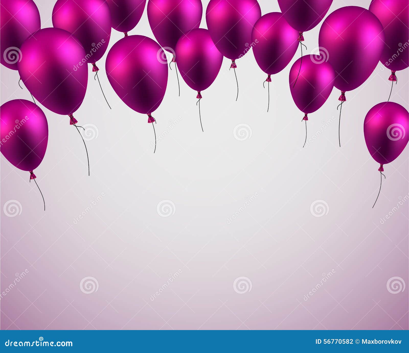 Comemore O Fundo Com Balões Roxos Ilustração do Vetor - Ilustração de ...