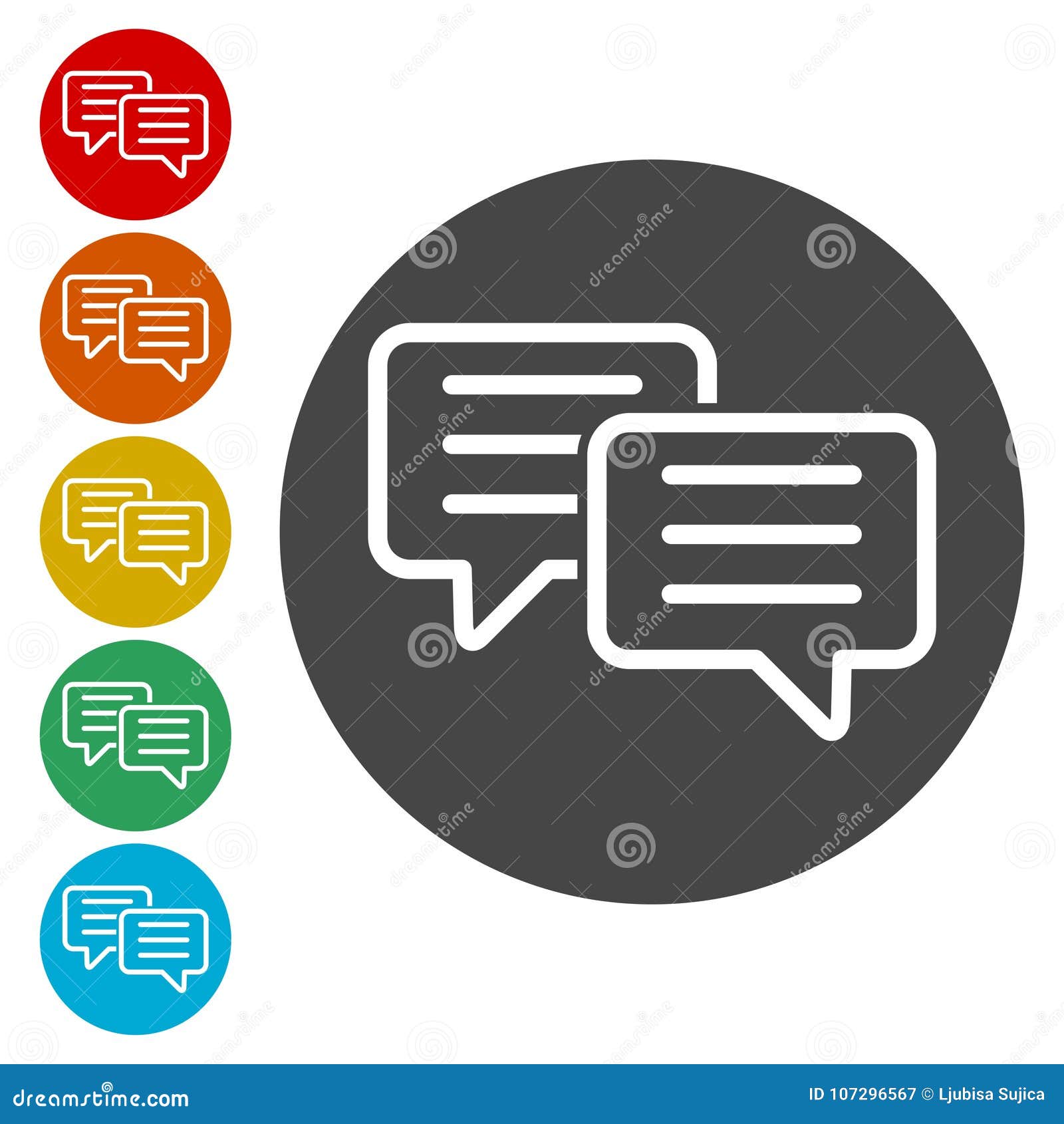 Comenta El Icono, Icono Simple Ilustración del Vector - Ilustración de ...