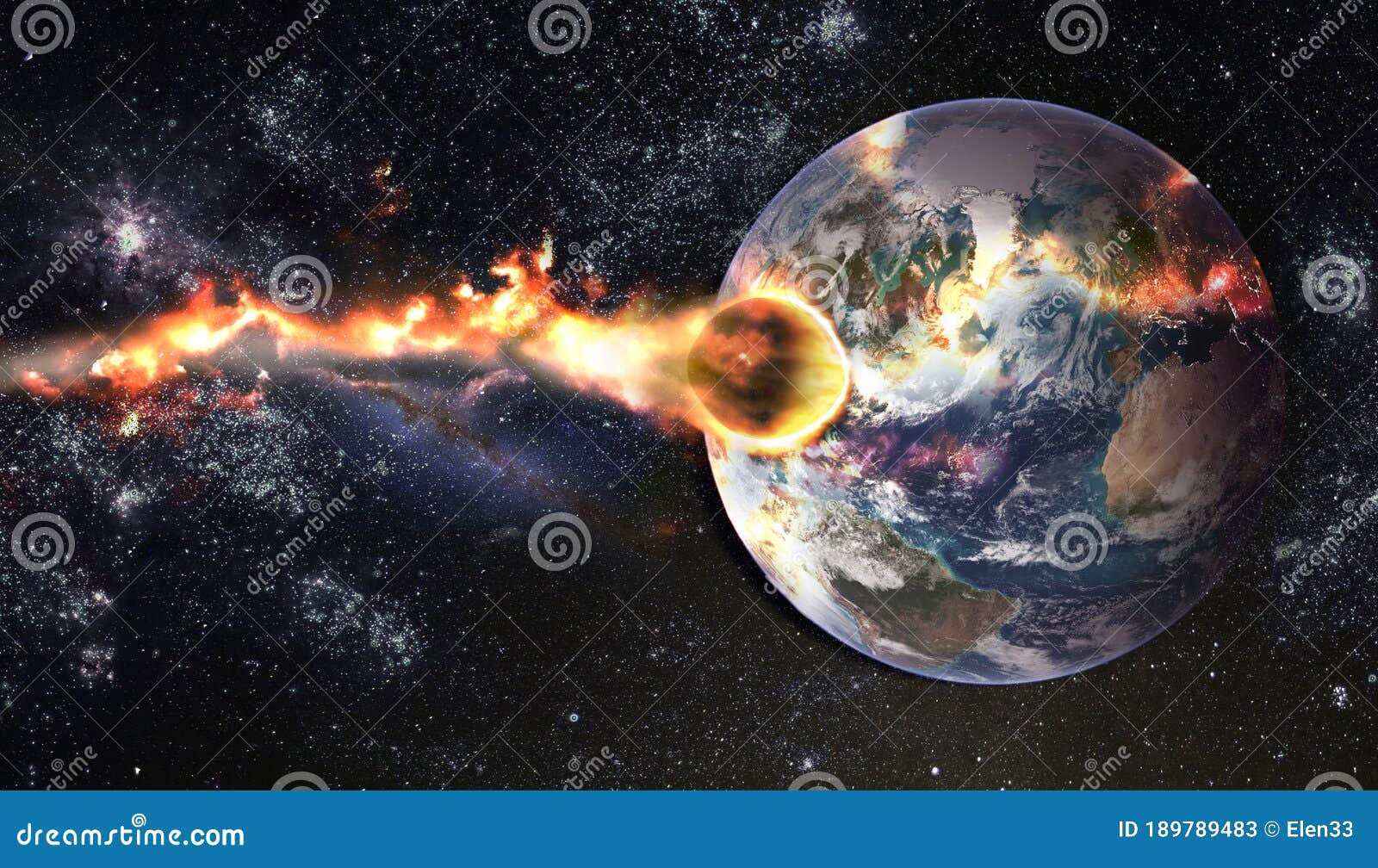 Comet, Asteroid, Meteorite Glows, Attacks, Enters Falls Attacks the ...