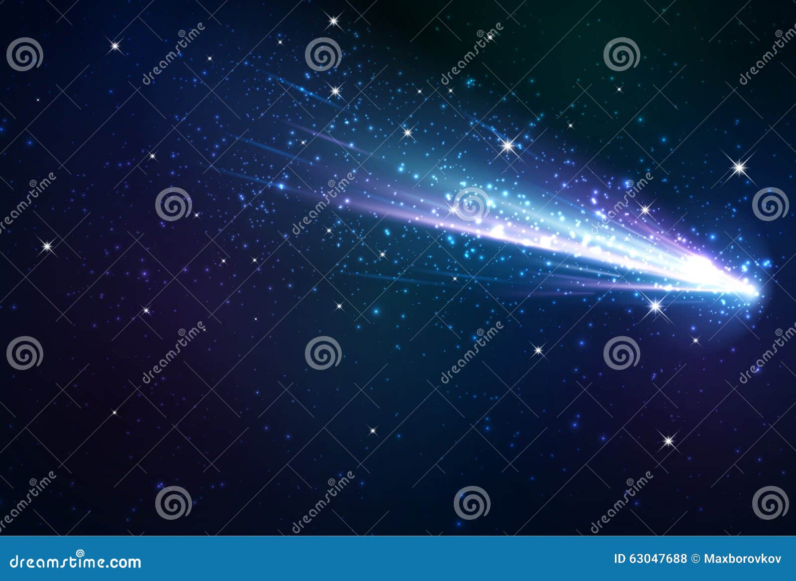 Comet background stock vector. Illustration of shooting - 63047688