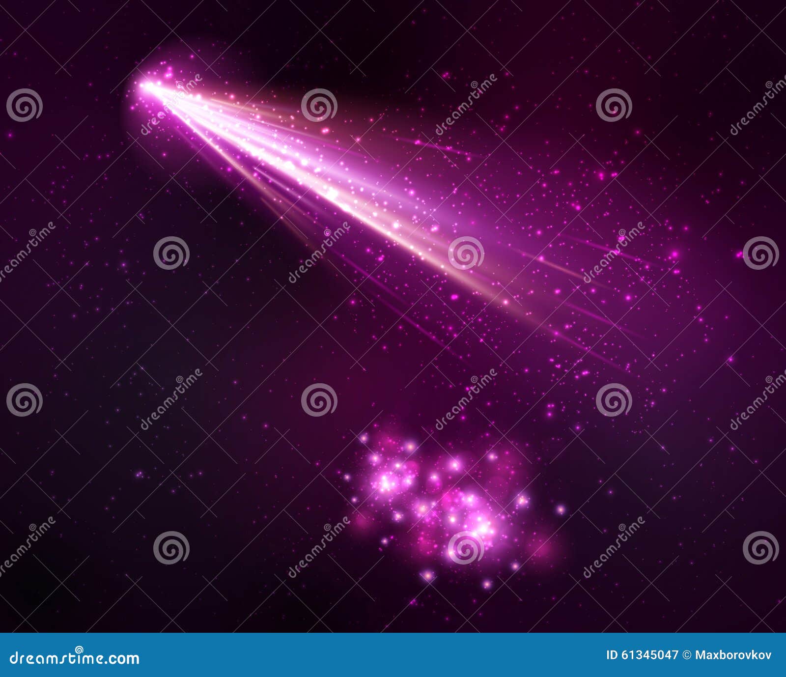 Comet background stock vector. Illustration of fantasy - 61345047