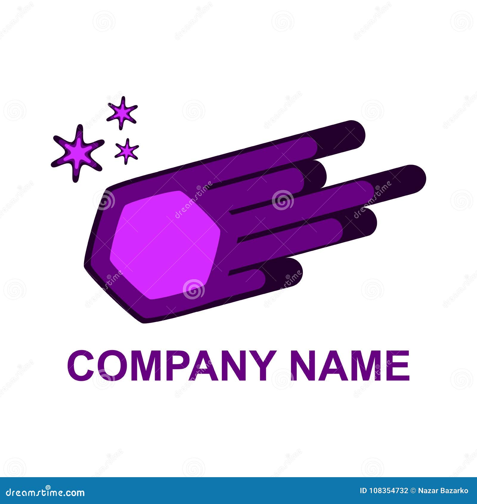 Comet. Creative Logo. Template Stock Illustration - Illustration of ...
