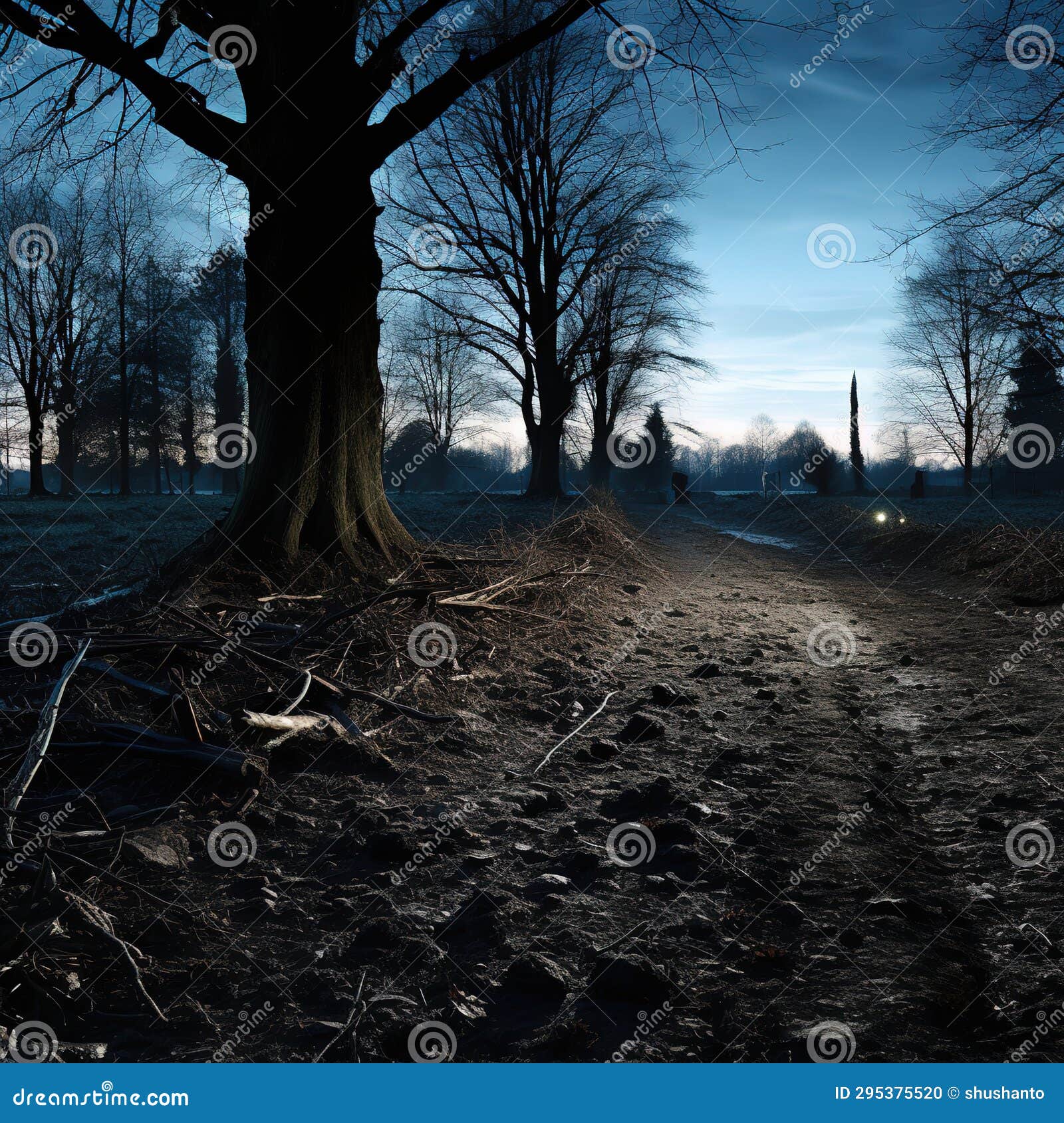 Comet Falling Toward Earth for Massive Destruction Stock Photo - Image ...