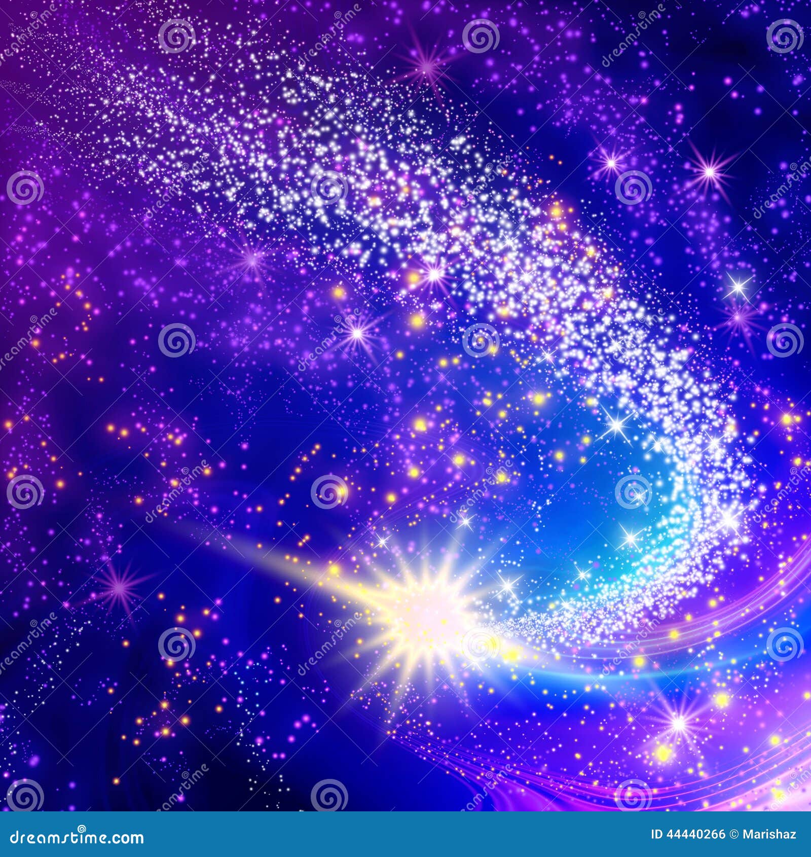 Comet stock illustration. Illustration of cosmos, effect - 44440266