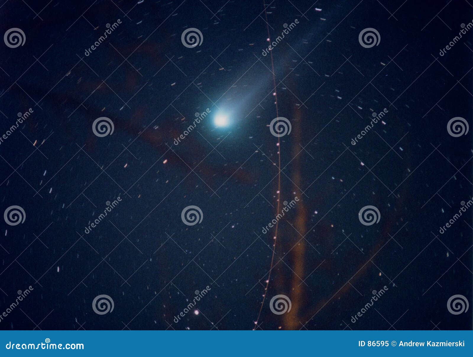Comet Hyakutake stock image. Image of night, science, hyakutake - 86595