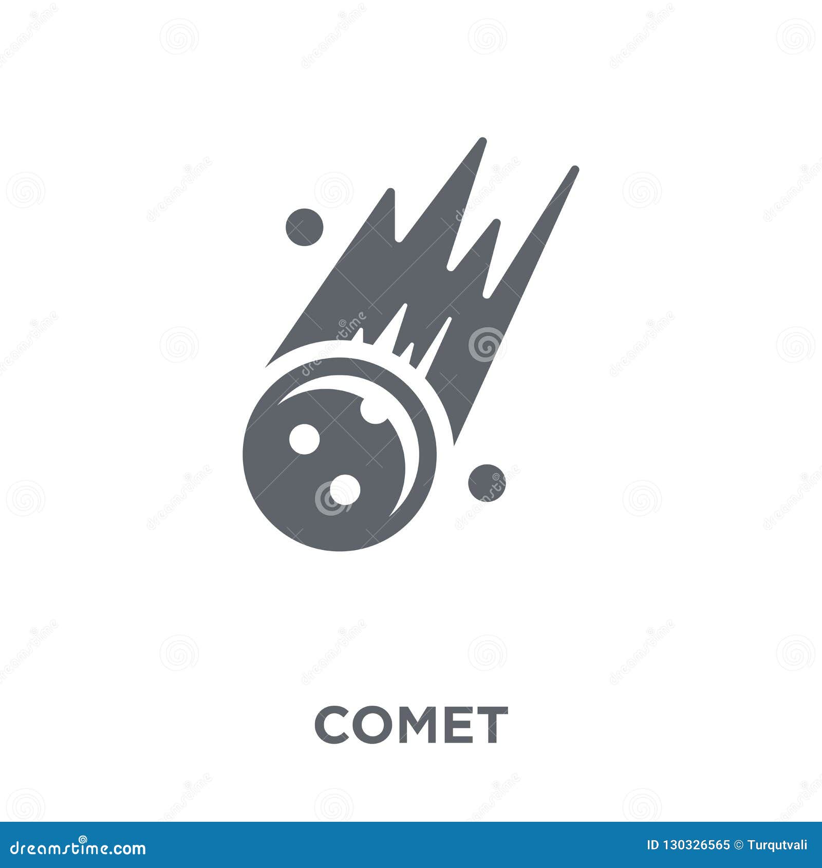 Comet Icon from Astronomy Collection. Stock Vector - Illustration of ...