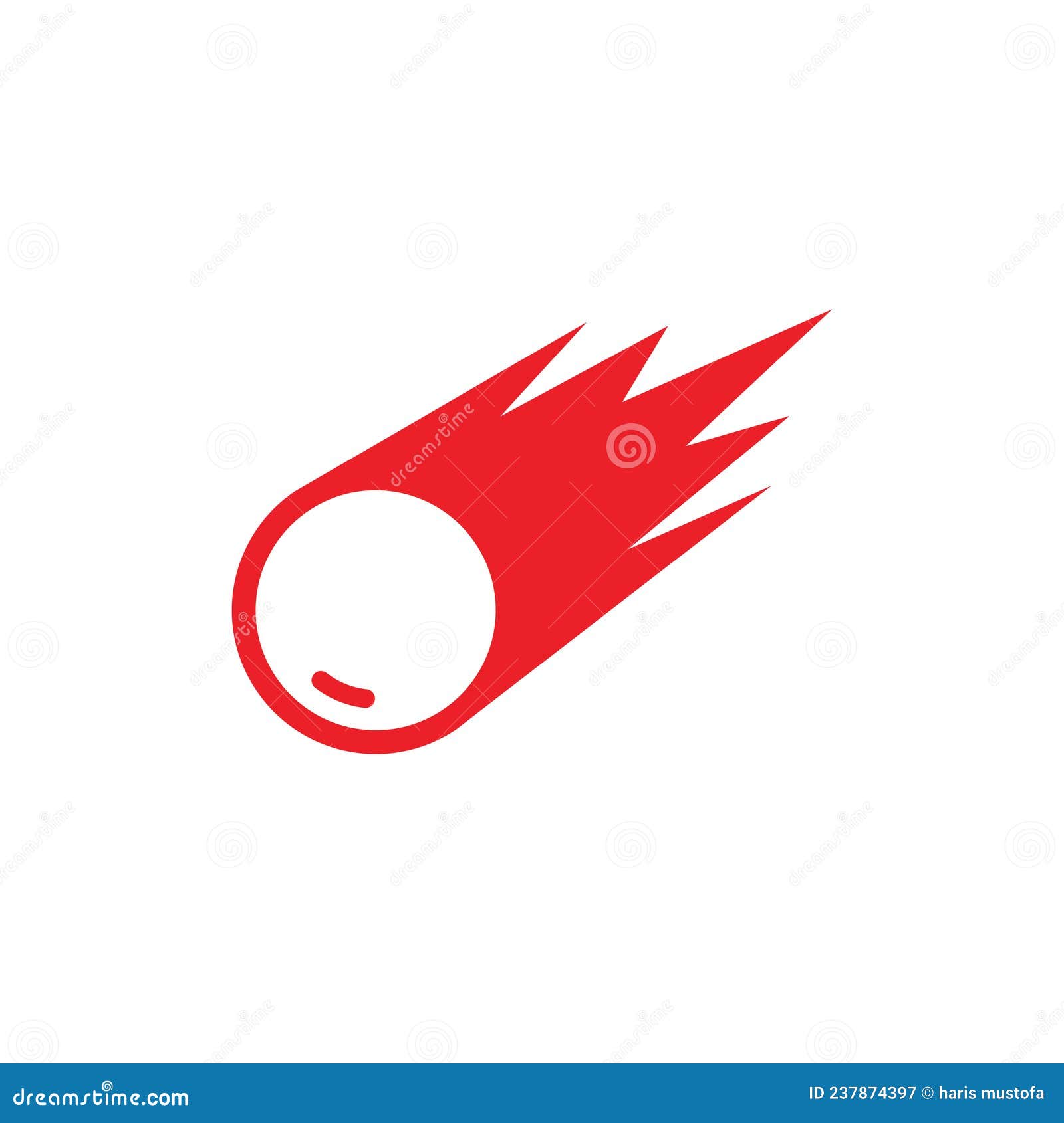 Comet Icon Design Template Vector Isolated Illustration Stock Vector ...