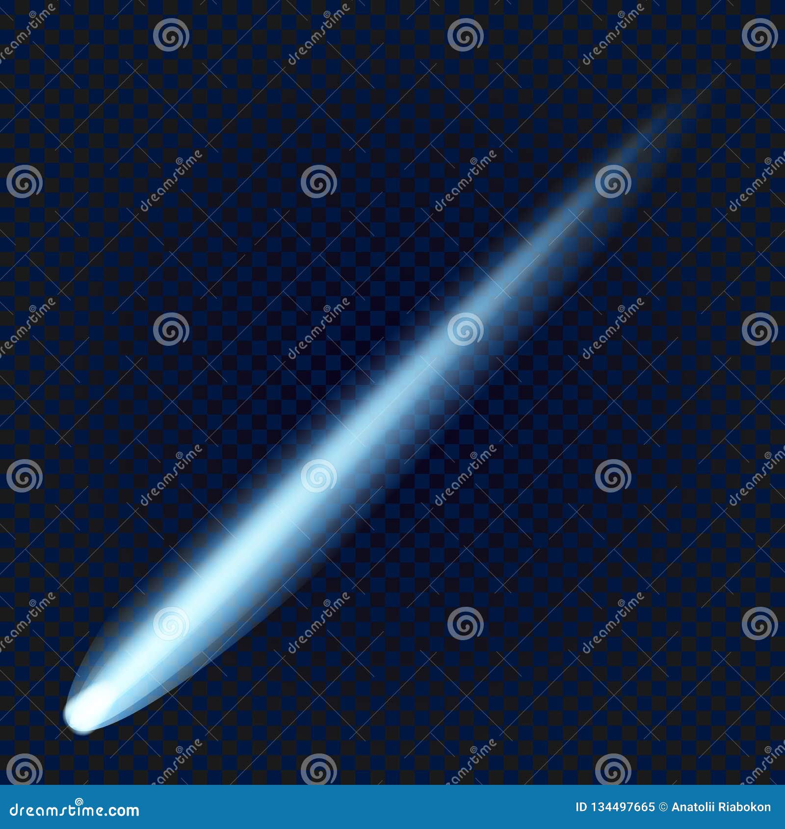 Comet Icon, Realistic Style Stock Vector - Illustration of graphic ...