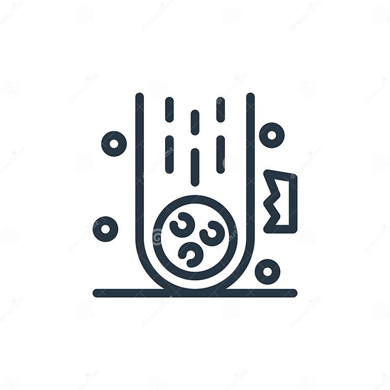 Comet Icon Vector from Universe Concept. Thin Line Illustration of ...