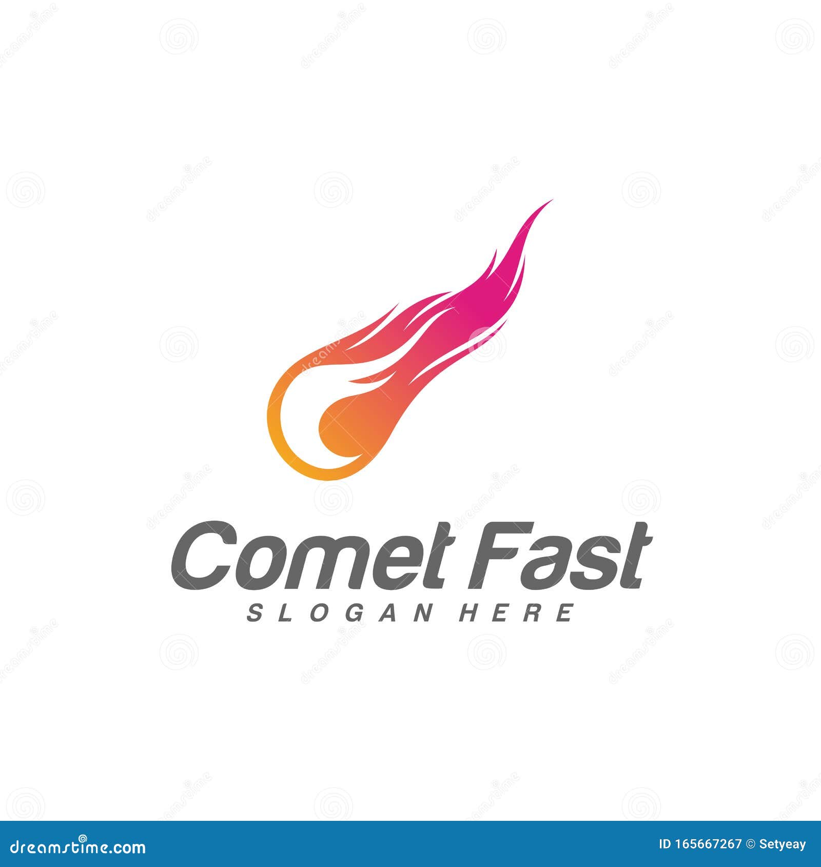Comet Logo Vector, Comet Logo Design Template, Icon Symbol ...