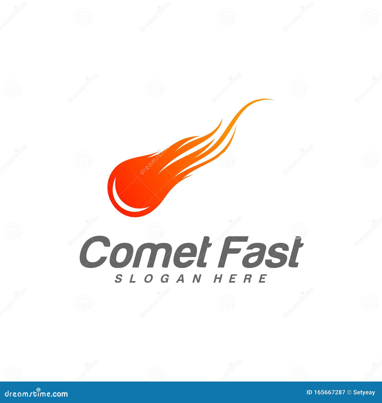 Comet Logo Vector, Comet Logo Design Template, Icon Symbol ...