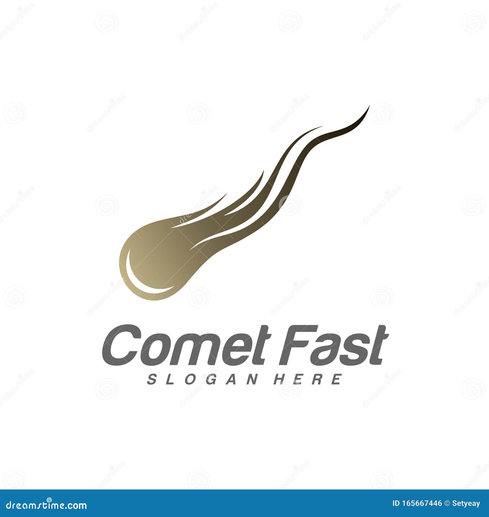 Comet Logo Vector, Comet Logo Design Template, Icon Symbol ...