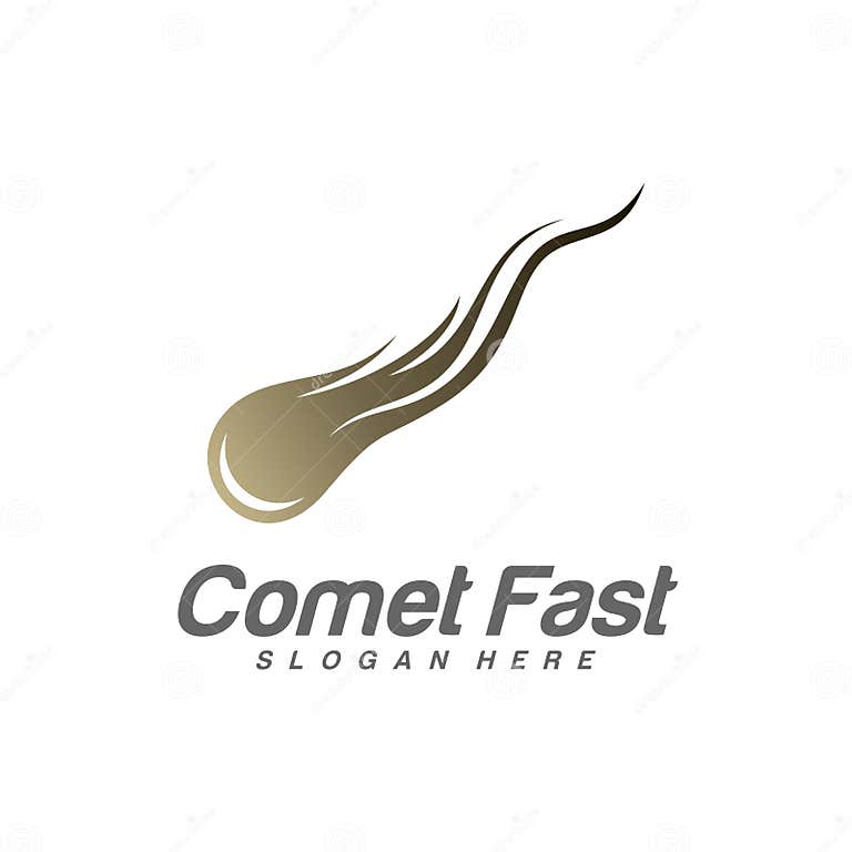 Comet Logo Vector, Comet Logo Design Template, Icon Symbol ...