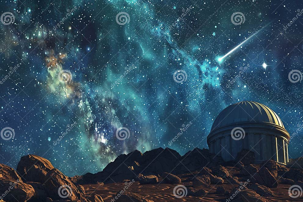 A Comet Observatory Tracking the Paths of Celestial Wanderers Stock ...