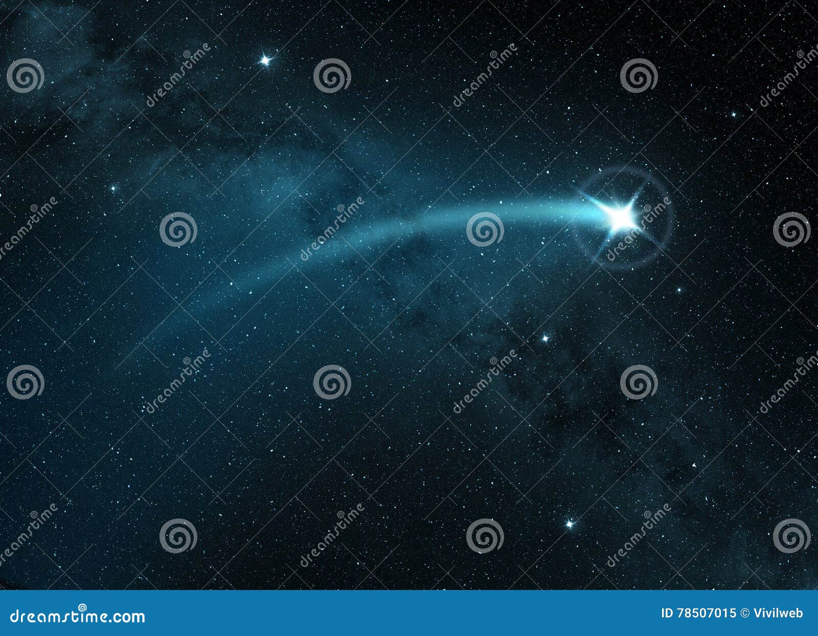Comet star stock illustration. Illustration of black - 78507015