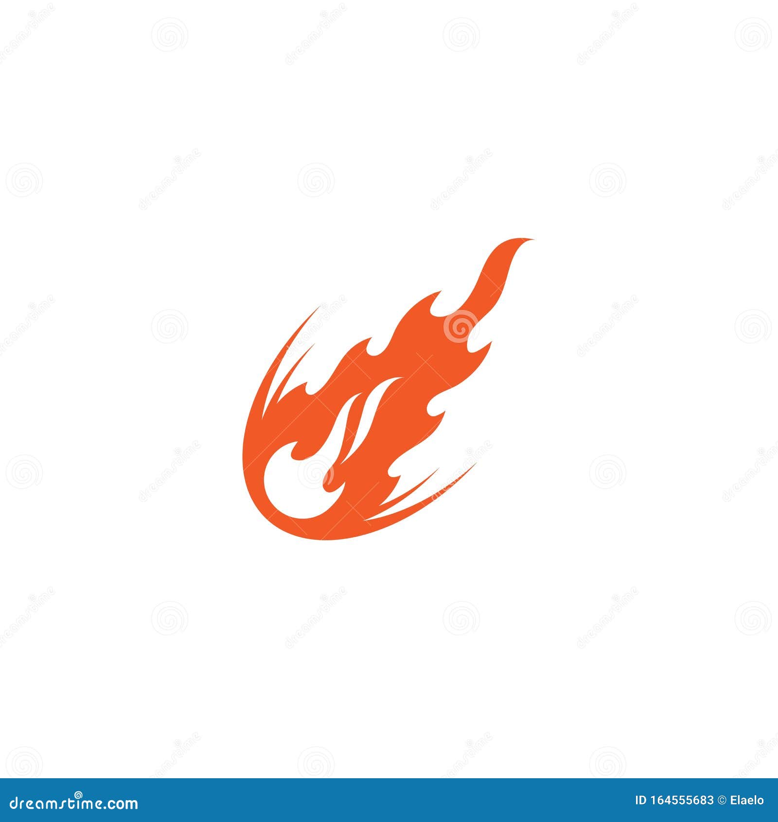 Comet Vector Icon Illustration Stock Vector - Illustration of galaxy ...