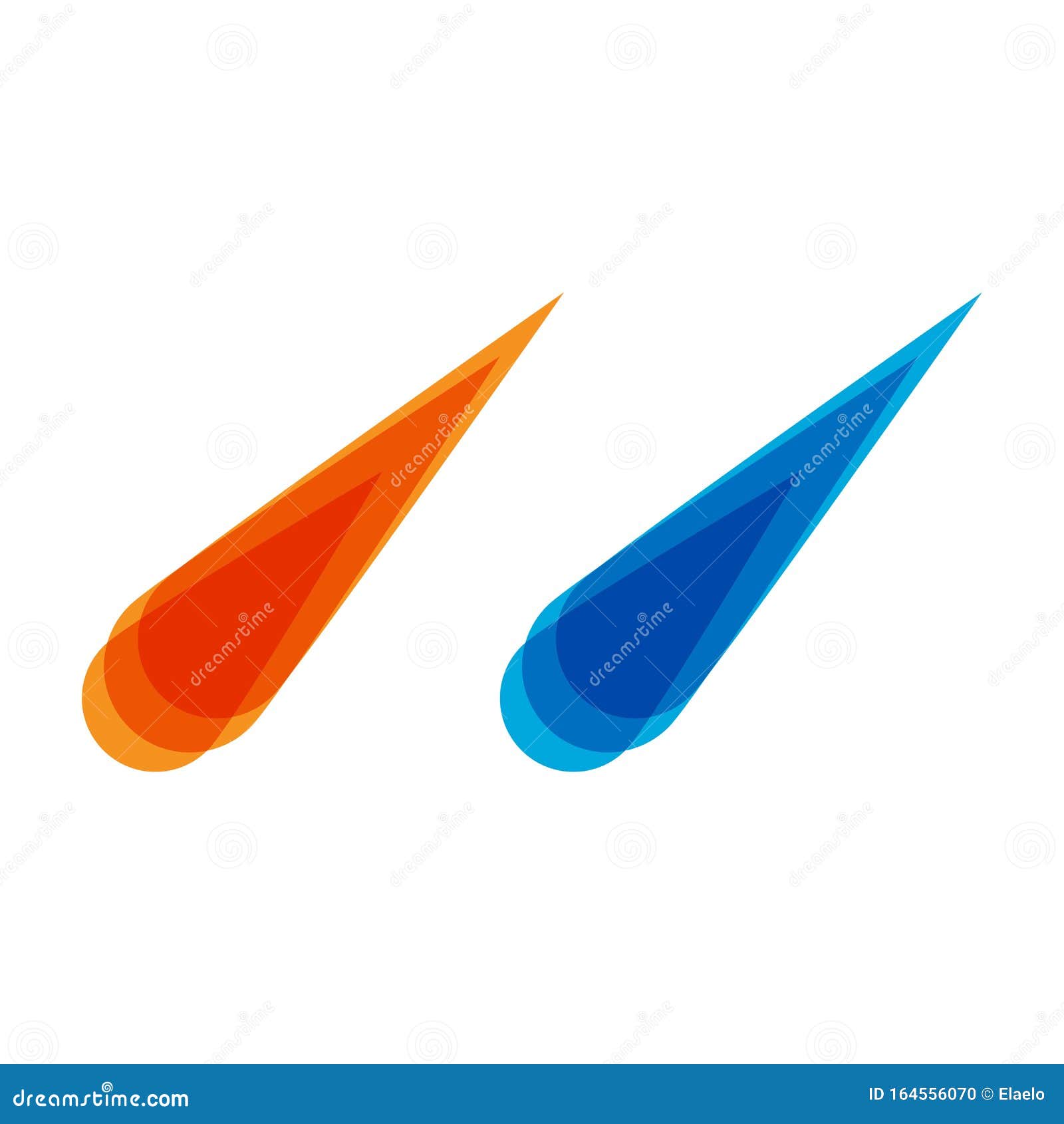 Comet Vector Icon Illustration Stock Vector - Illustration of design ...