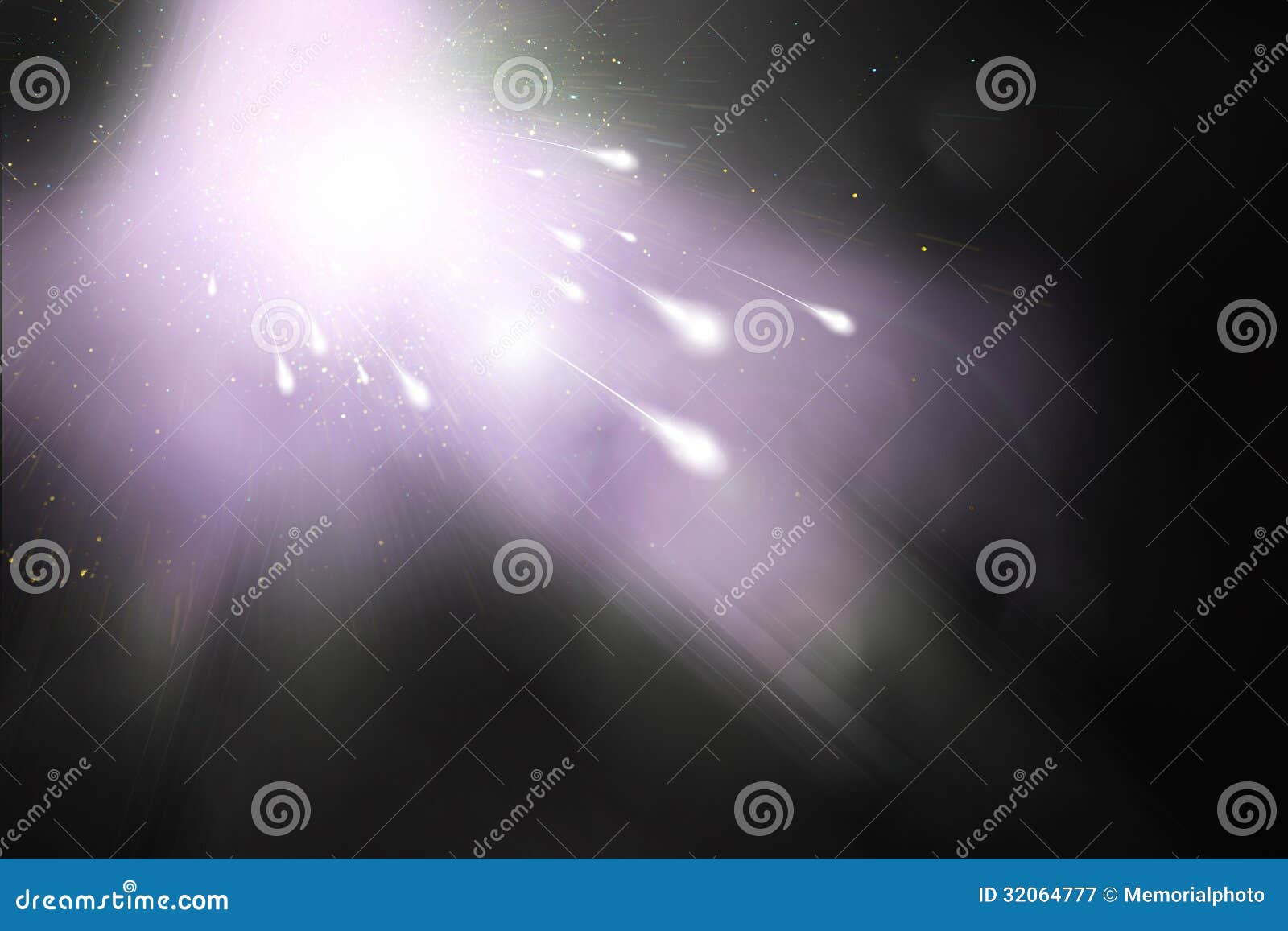 Comet and violet sky stock illustration. Illustration of light - 32064777