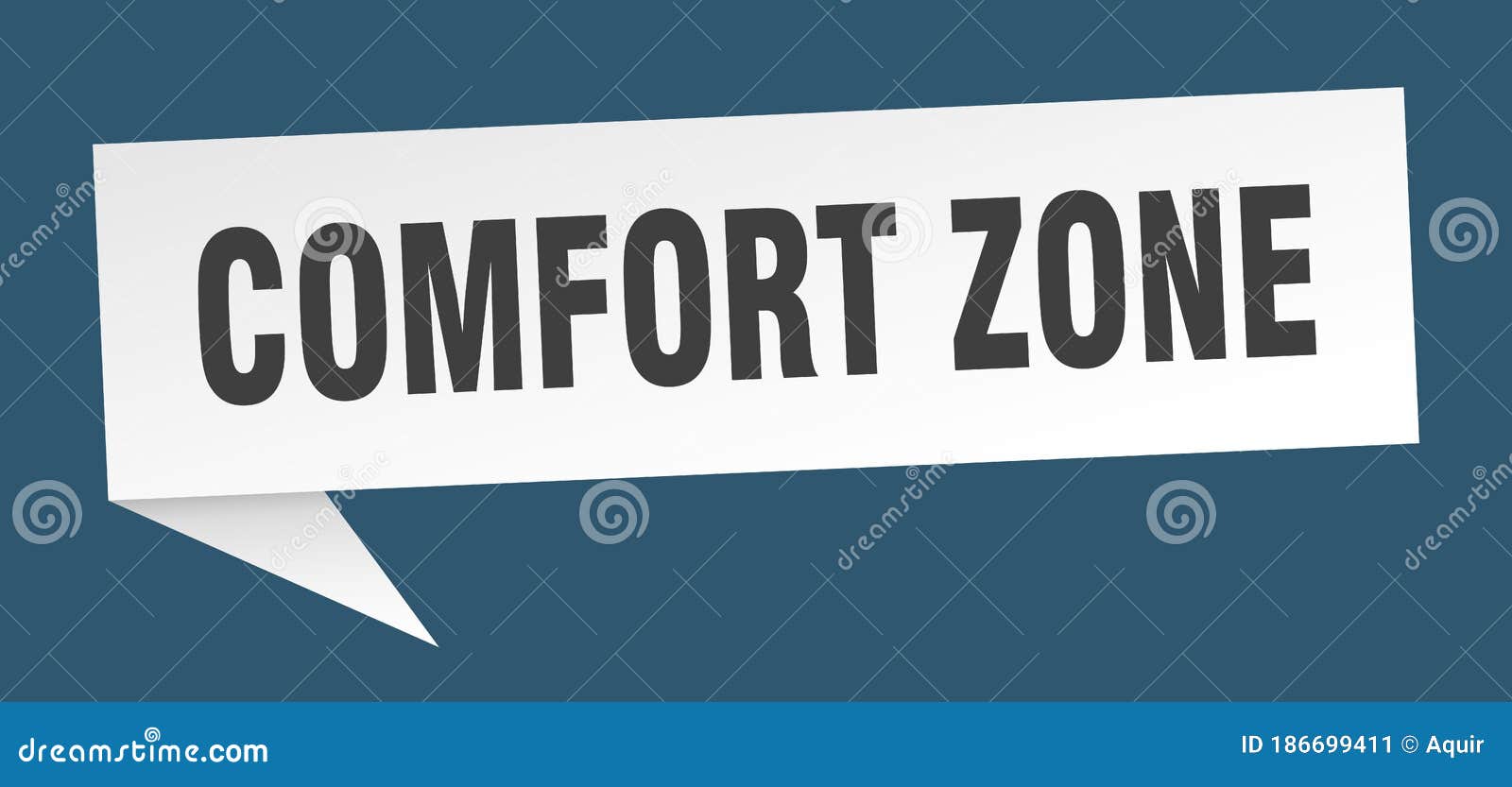 Comfort Zone Banner. Comfort Zone Speech Bubble Stock Vector ...