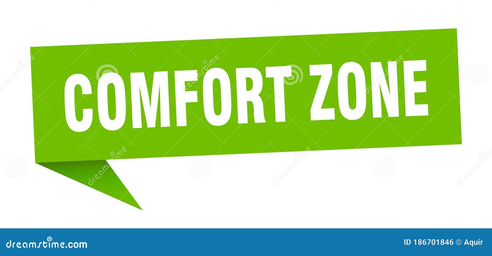 Comfort Zone Banner. Comfort Zone Speech Bubble Stock Vector ...