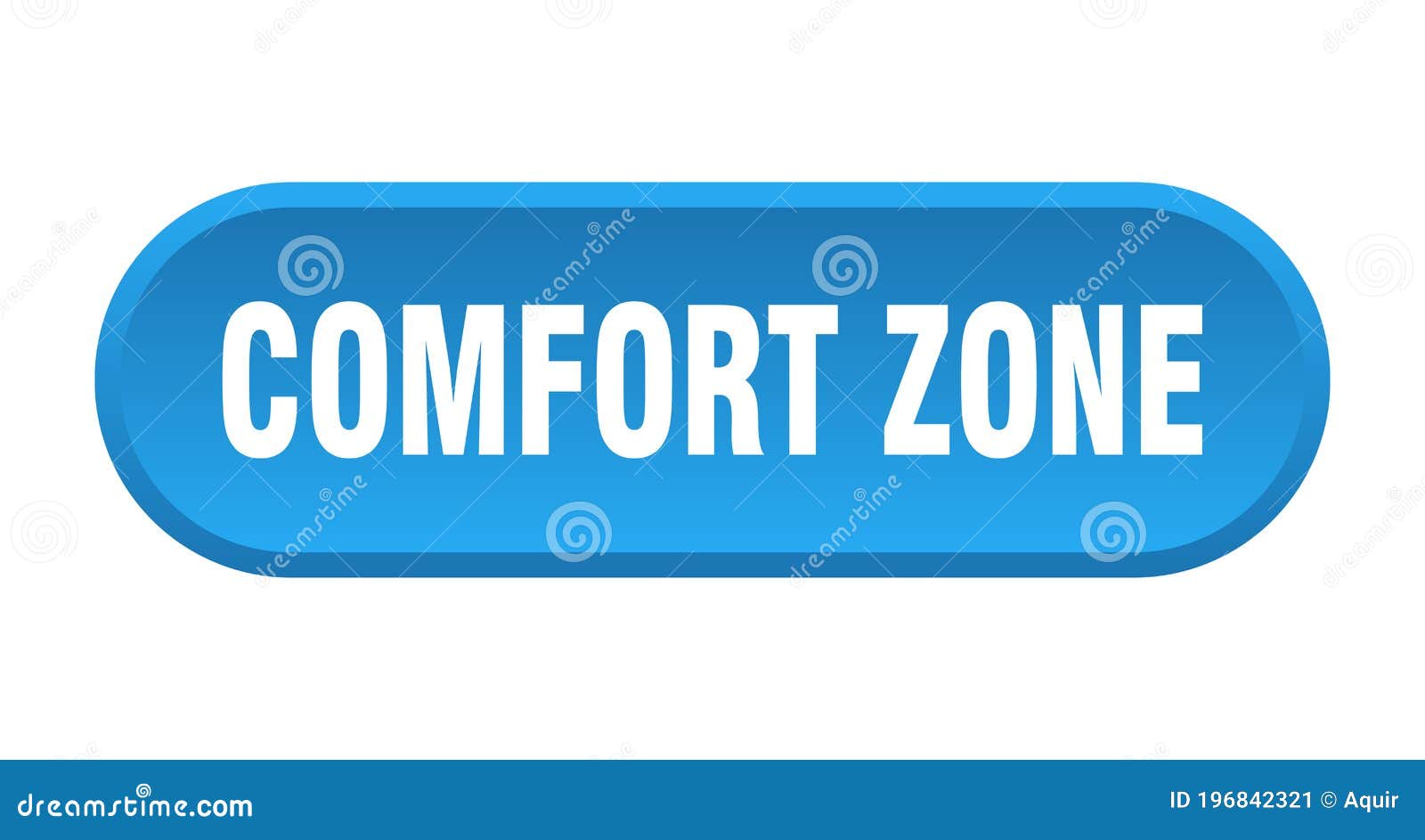 Comfort Zone Button. Rounded Sign on White Background Stock Vector ...