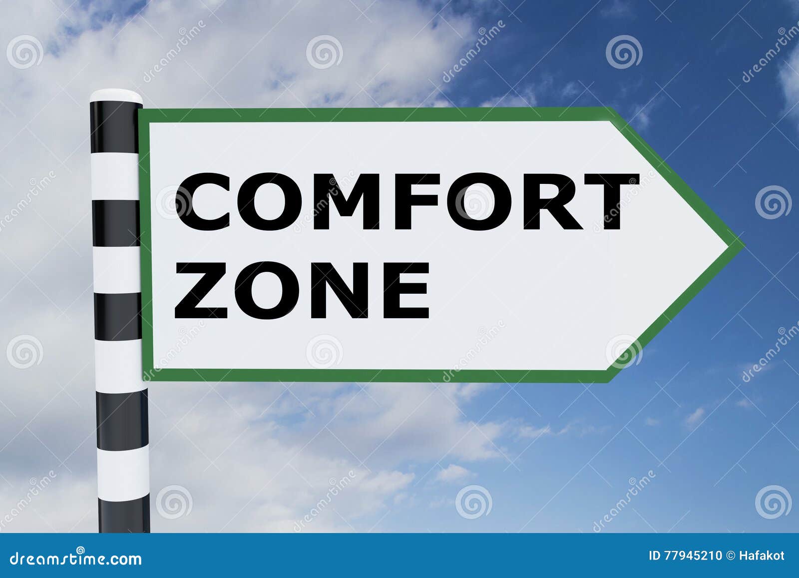 Comfort Zone concept stock illustration. Illustration of inertia - 77945210