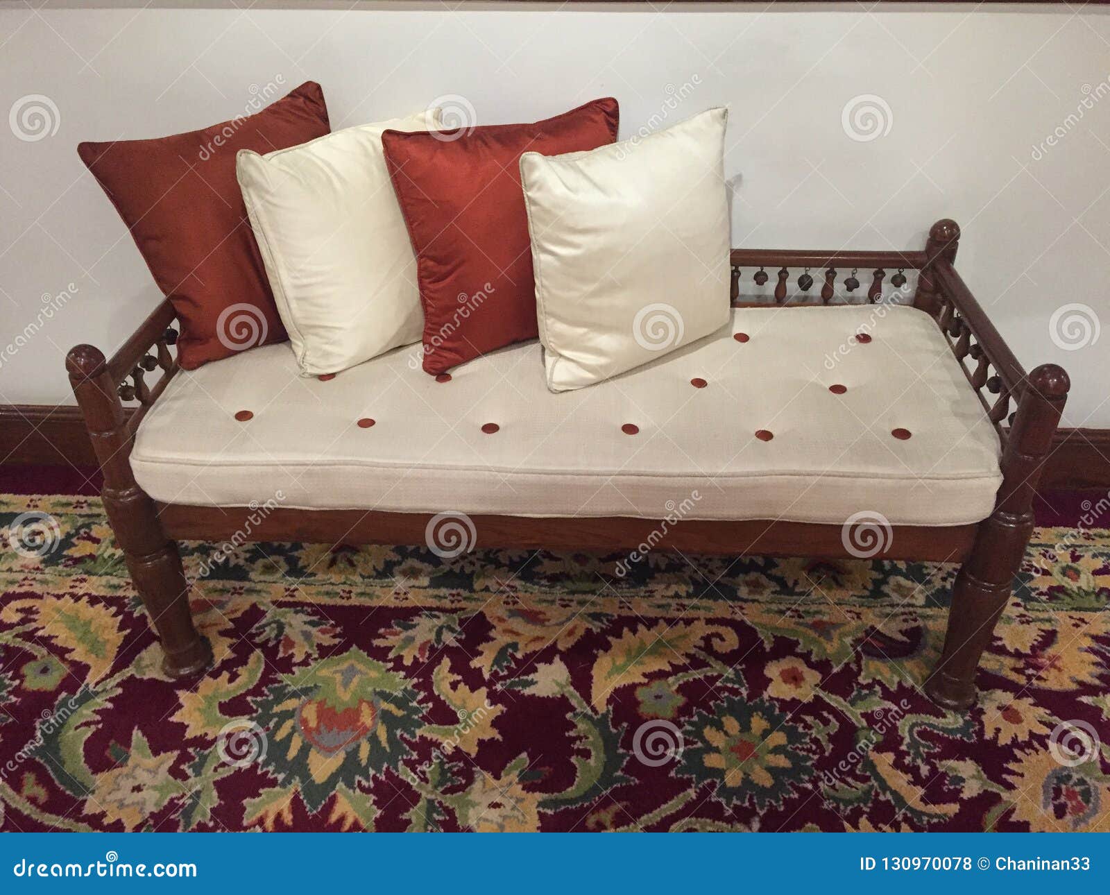 Comfortable Bench for Relaxation Stock Photo - Image of easy, hallway ...