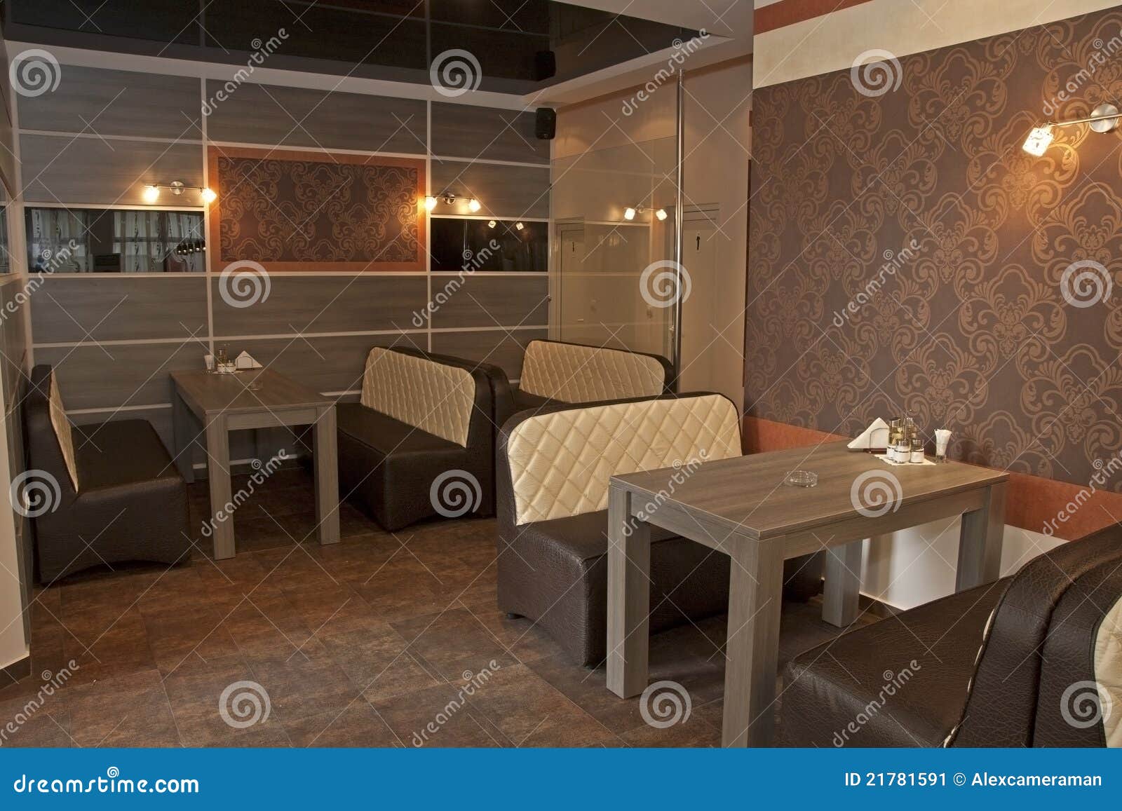Comfortable booths stock image. Image of brown, cozy - 21781591