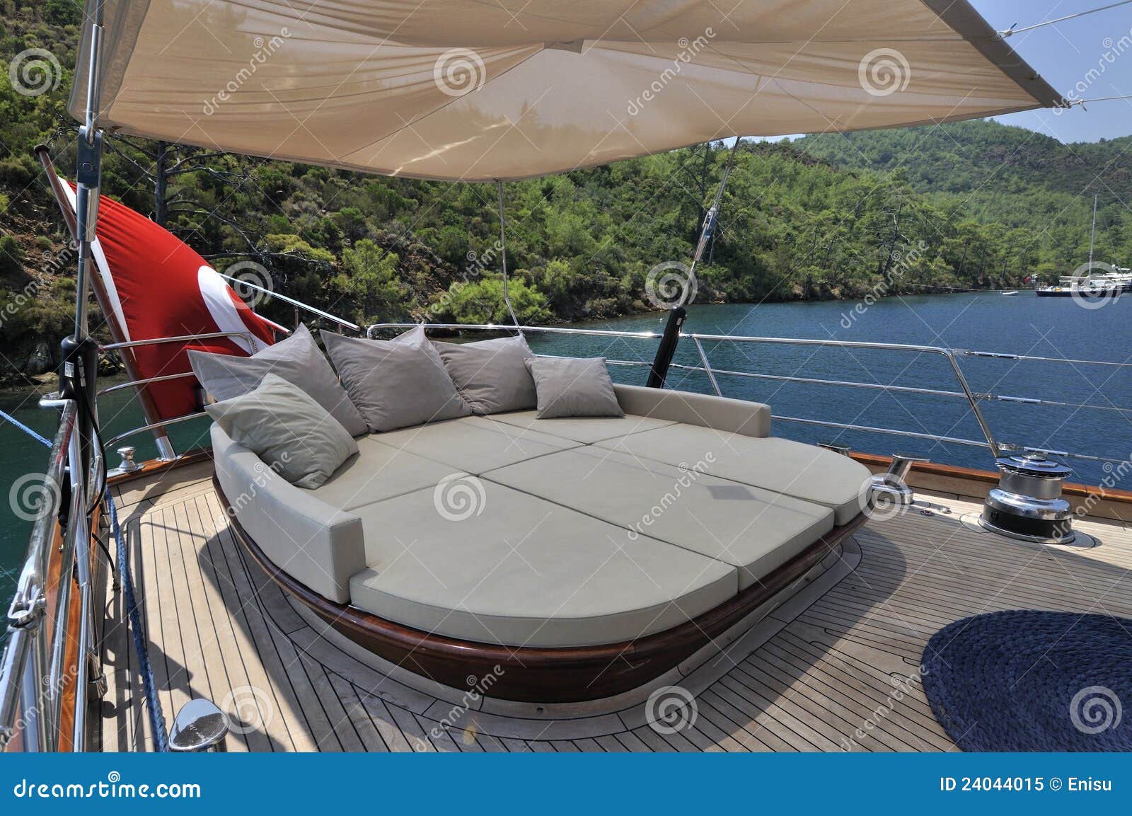 Comfortable coach yacht stock image. Image of seaside - 24044015