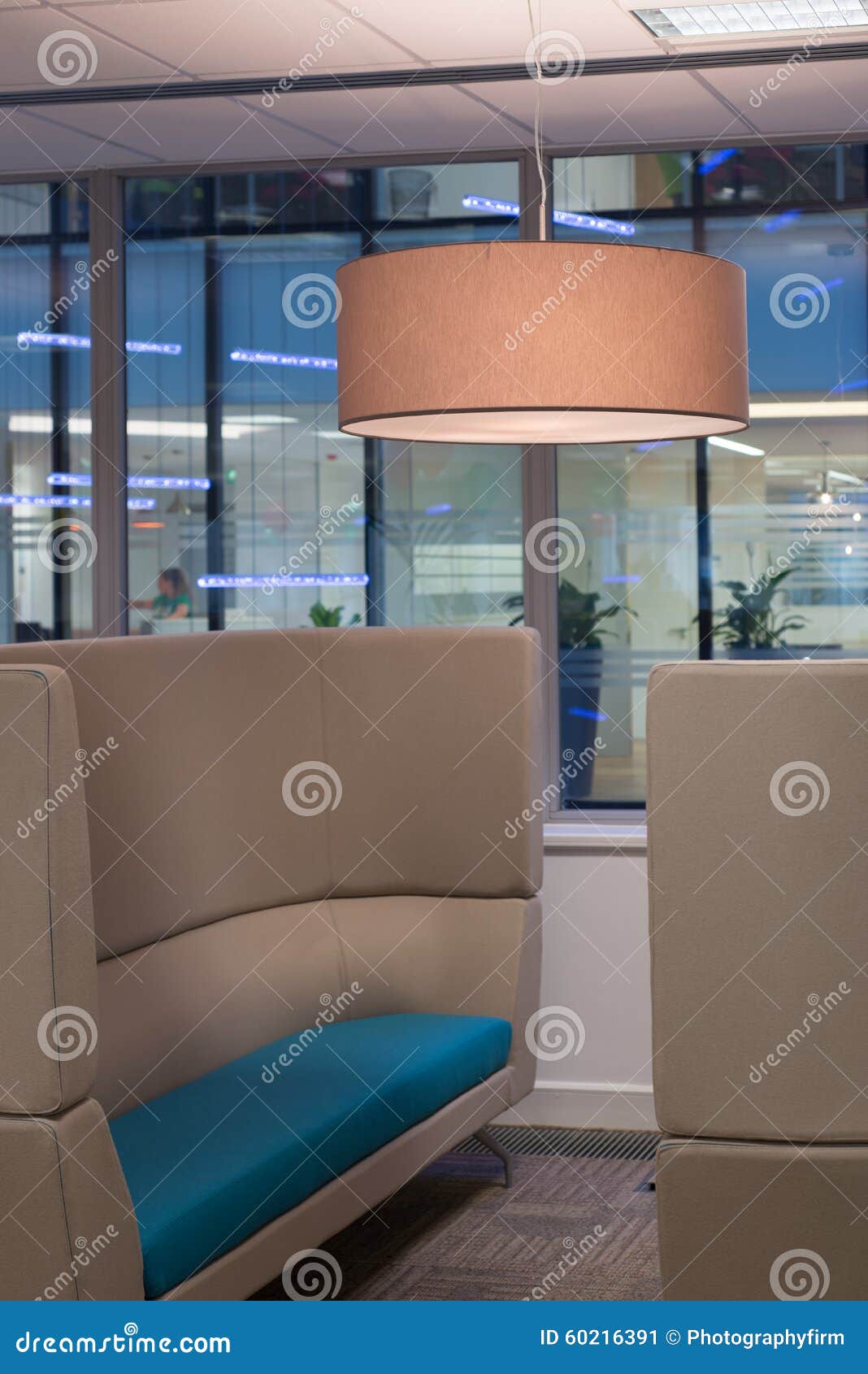 Comfortable Commercial Seating Area in Office Stock Image - Image of ...