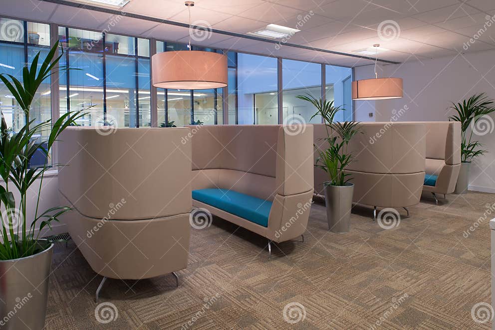 Comfortable Commercial Seating Area Stock Photo - Image of seating ...