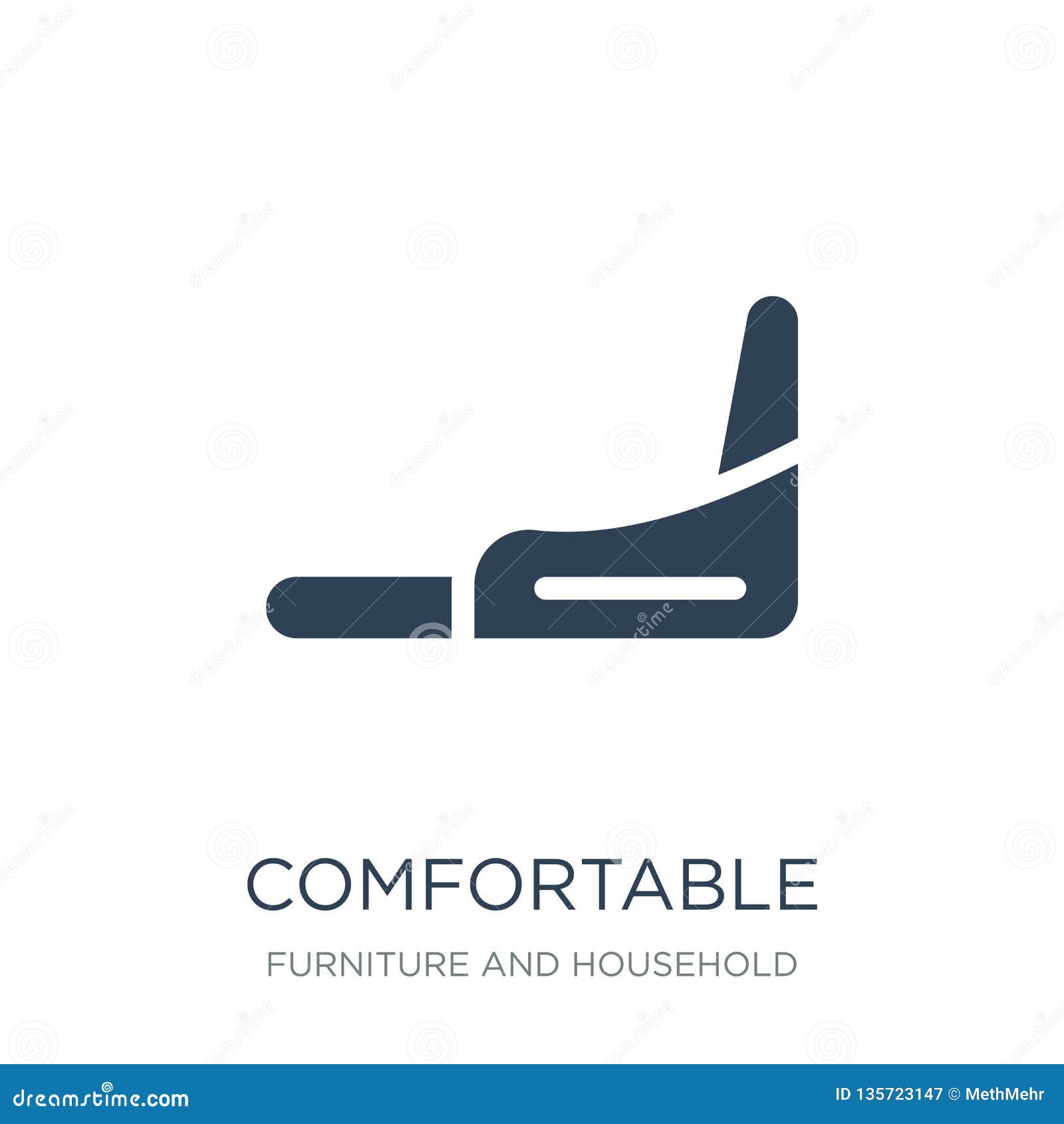 Comfortable Icon in Trendy Design Style. Comfortable Icon Isolated on ...
