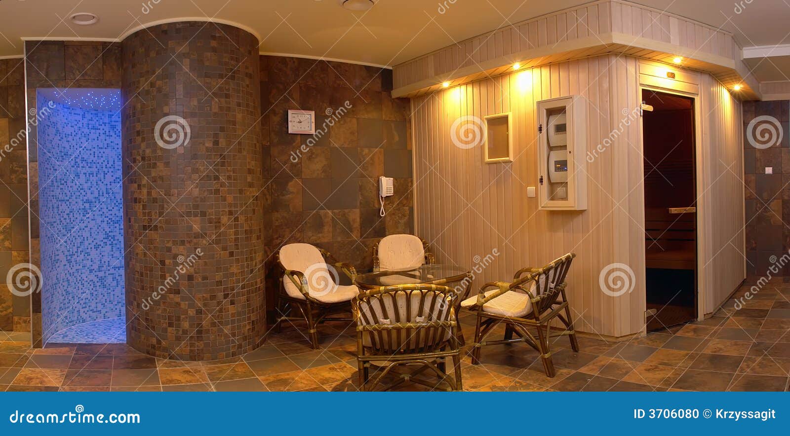 Comfortable lounge area stock photo. Image of resting - 3706080