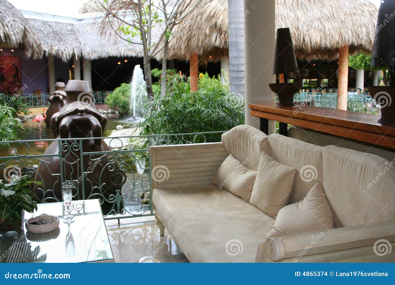 Comfortable Lounge at Resort Stock Photo - Image of comfortable, fancy ...