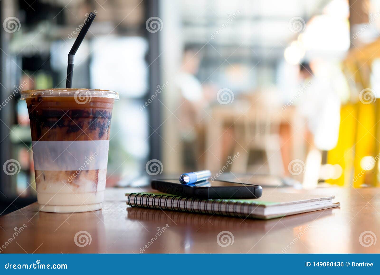 Comfortable Place for People Working at Coffee Shop Stock Photo - Image ...