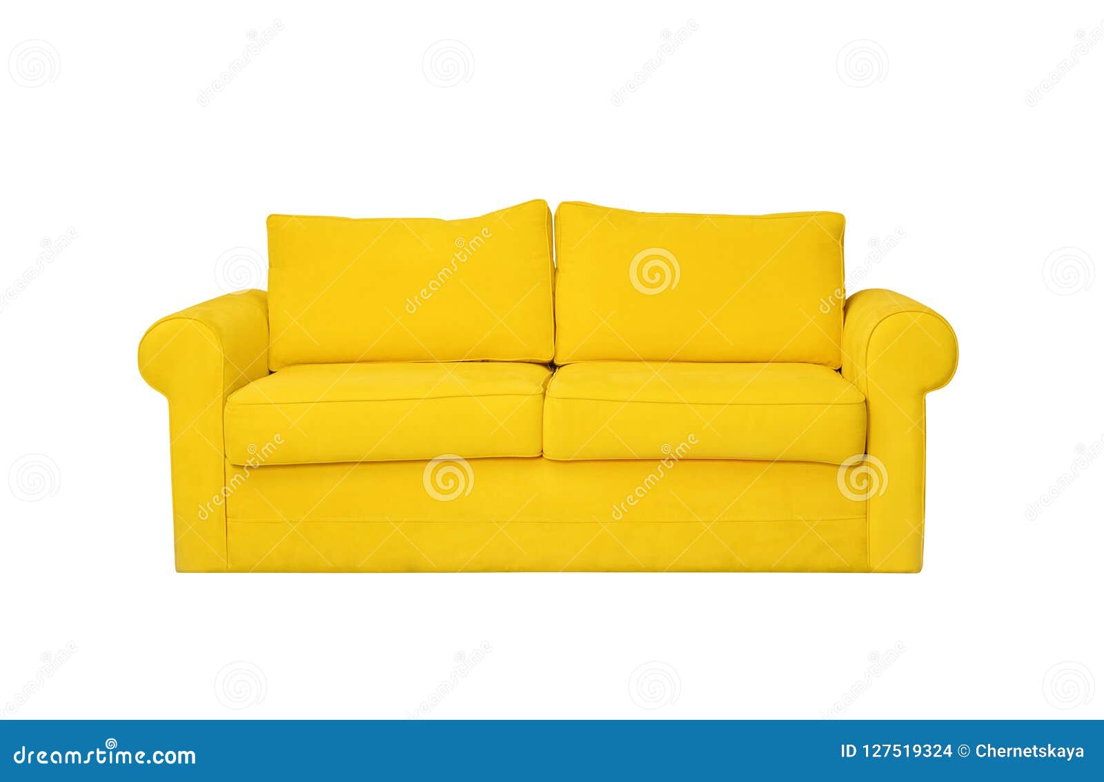 Comfortable Sofa on White Background Stock Photo - Image of fashion ...